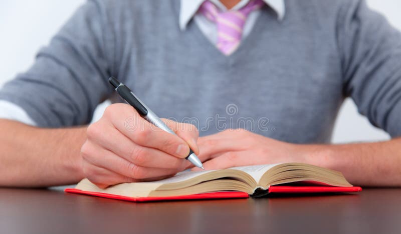 Write desk stock image. Image of office, journal, page - 13191531