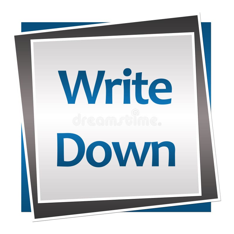 Write Down Stock Illustrations – 3,124 Write Down Stock Illustrations ...