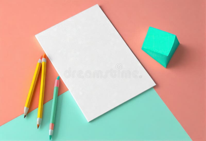 Write it Down: Note Paper and Pencil with Eraser - Generative AI Stock ...