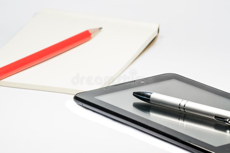 Write Down Paper Pencil New Way Tablet Stock Photos - Free & Royalty ...