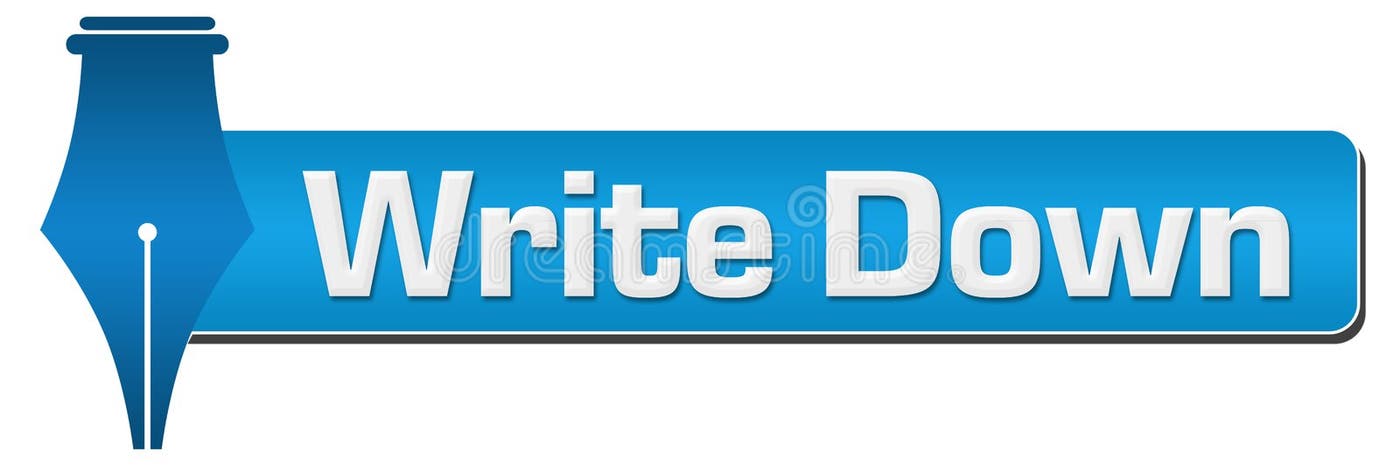 Write Down Stock Illustrations – 3,124 Write Down Stock Illustrations ...