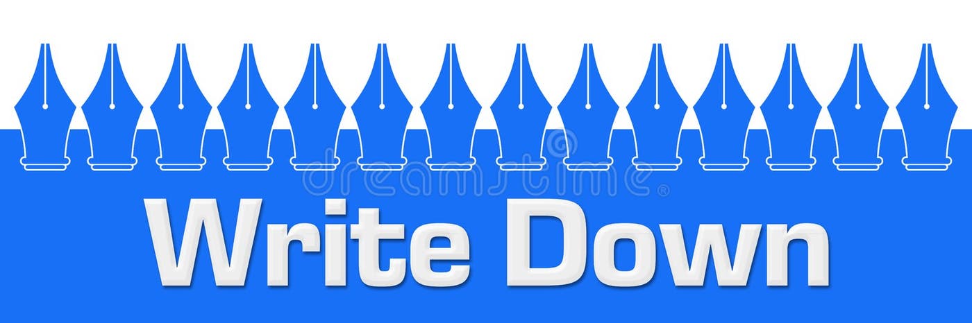 Write Down Stock Illustrations – 3,124 Write Down Stock Illustrations ...