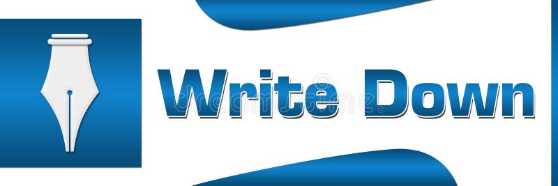 Write Down Notes Stock Illustrations – 183 Write Down Notes Stock ...