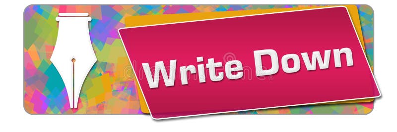 Write Down Notes Stock Illustrations – 198 Write Down Notes Stock ...