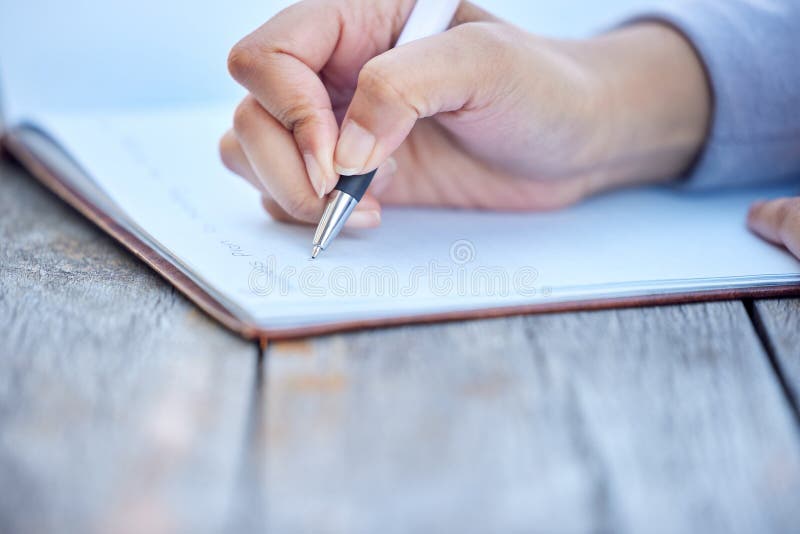 Write Down Your Ideas before You Forget Them. an Unrecognizable ...