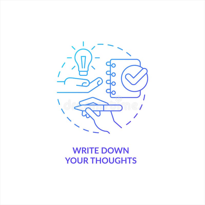 Write Your Thoughts Stock Illustrations – 203 Write Your Thoughts Stock ...
