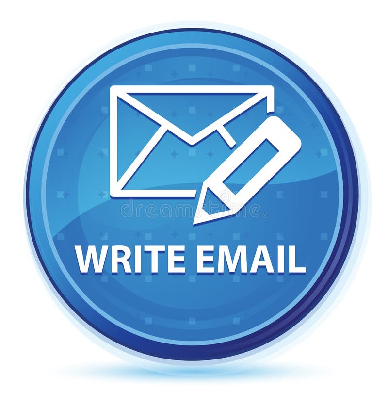Write Email Midnight Blue Prime Round Button Stock Vector ...