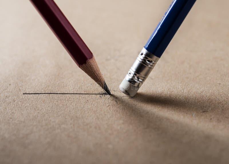 Write and erase stock photo. Image of correct, mistake - 79697358