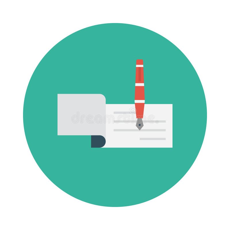 Write flat vector icon stock vector. Illustration of book - 157473720