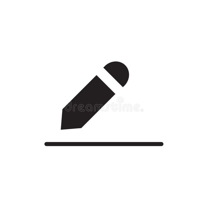 Write Icon Vector Illustration, EPS10. Stock Vector - Illustration of ...