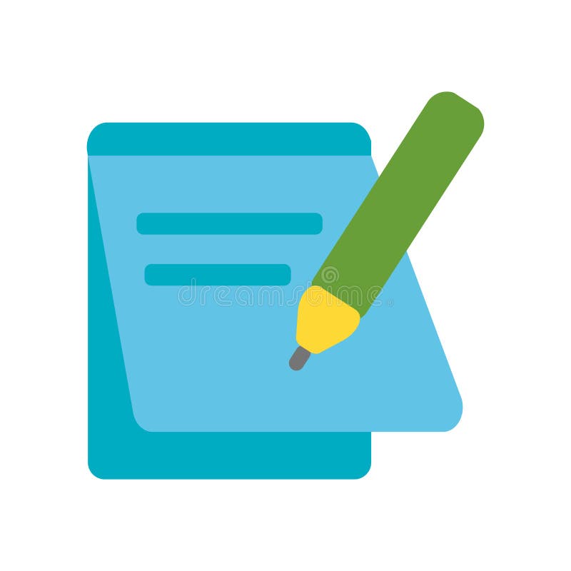 Write Icon Vector Isolated on White Background, Write Sign , Que Stock ...