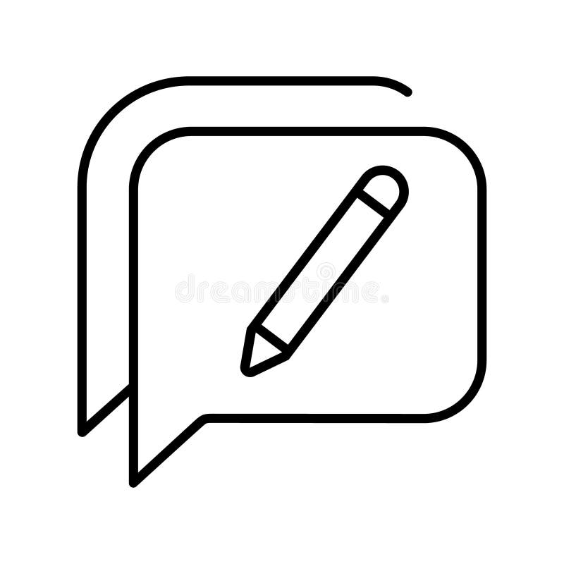 Write Icon Vector. Notes Illustration Sign. Writer Symbol. Notebook ...