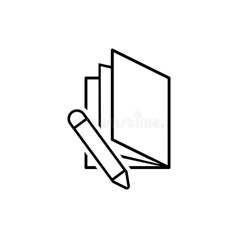 Write Icon Vector. Notes Illustration Sign. Writer Symbol. Notebook ...