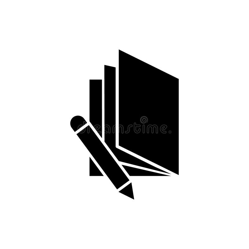 Write Icon Vector. Notes Illustration Sign. Writer Symbol. Notebook ...