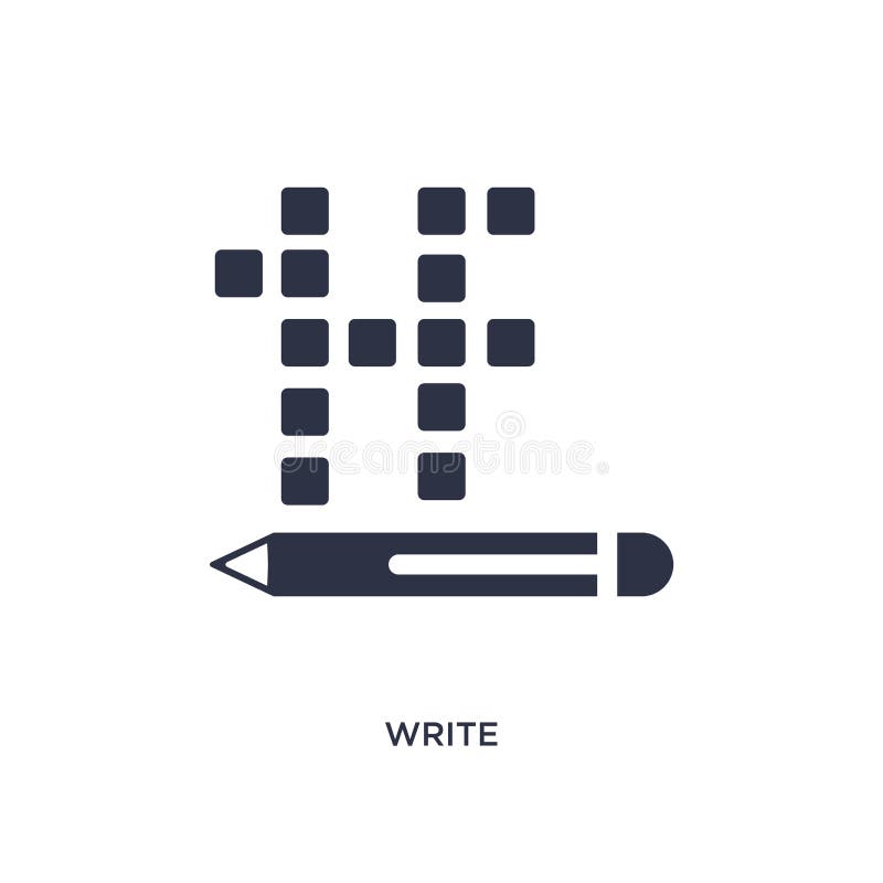 Write by Hand Icon on White Background. Simple Element Illustration ...