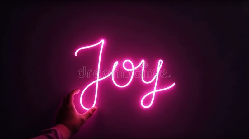Write Joy in Radiant Pink â€“ a Person Holding Light in Complete ...