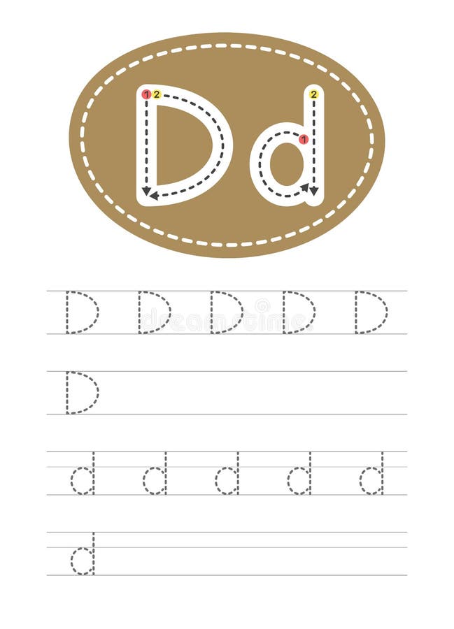 Write The Letter D