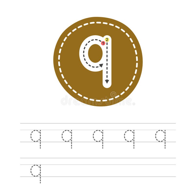 Write a letter Q small stock vector. Illustration of circle - 161933803