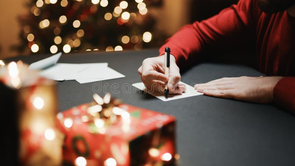 Write Letter for Santa Claus Stock Photo - Image of book, lifestyle ...