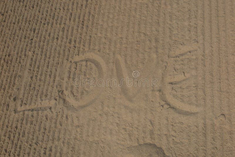 Write Love on the Beach, Love Message Stock Image - Image of beach ...