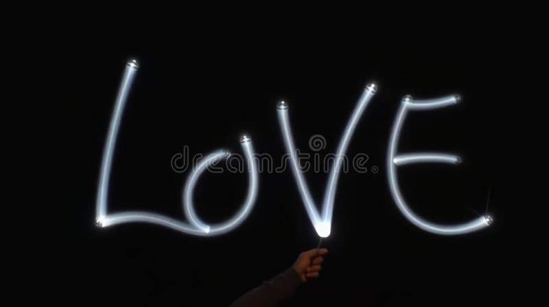 Write Love in Radiant Light â€“ a Person Holding LED Wand in Darkness ...