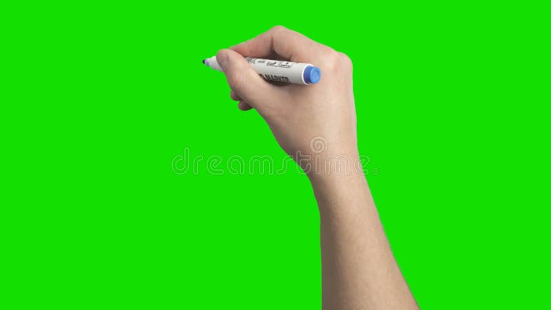Write on Marker Scribble in Hand Stock Footage - Video of handwriting ...