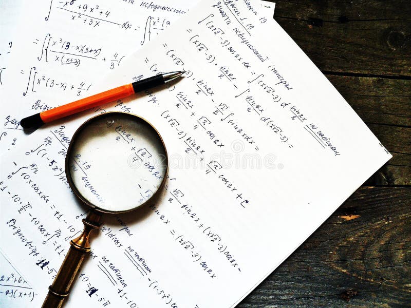 Math Homework stock image. Image of calculator, book, figure - 2174903