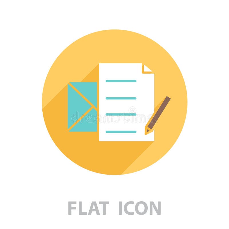 Write a message icon stock vector. Illustration of note - 152770197