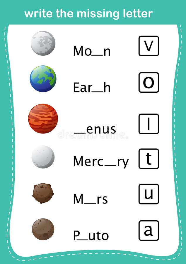 Write the missing letter stock vector. Illustration of cute - 59324109