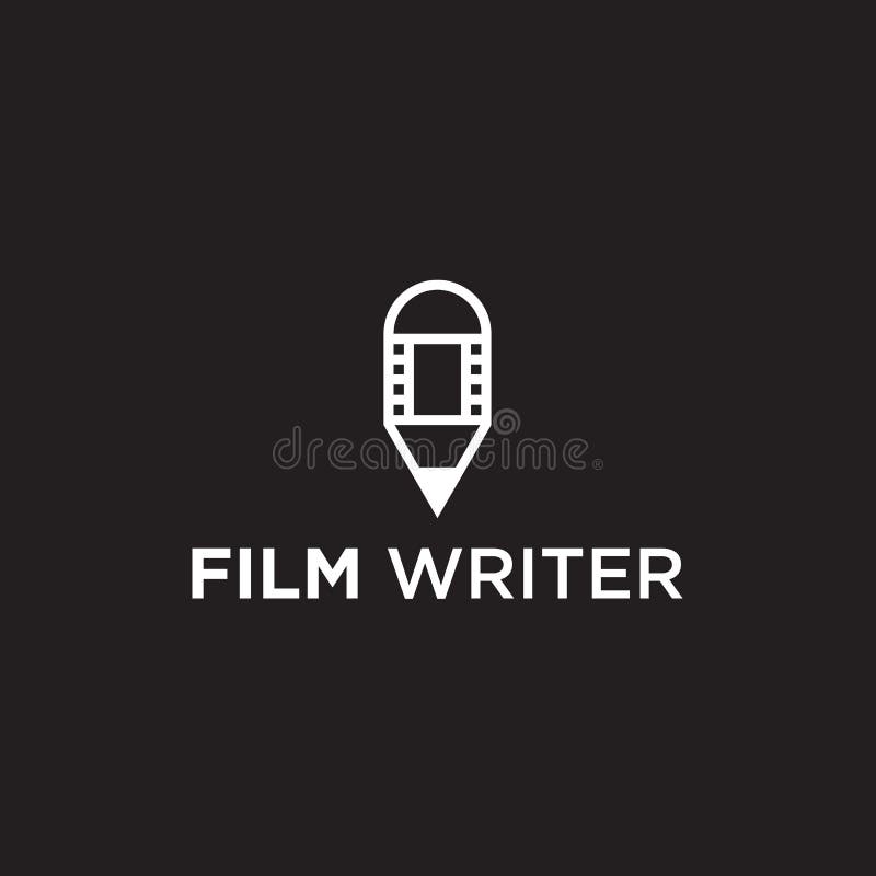 Write Movie Logo Design Vector Illustration Stock Vector - Illustration ...