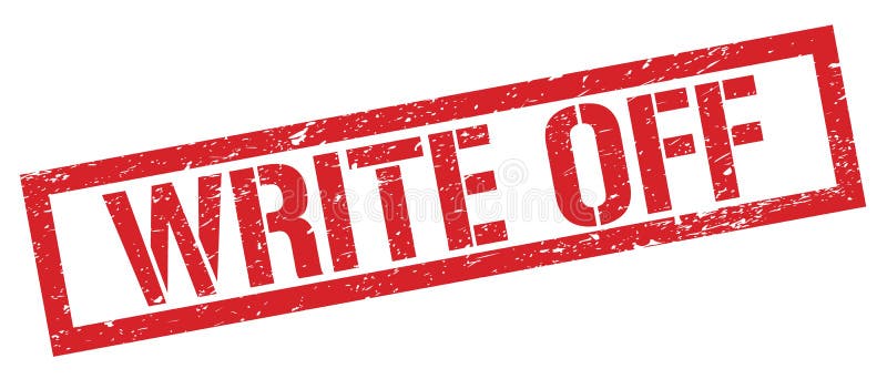 WRITE OFF Red Grungy Rectangle Stamp Stock Illustration - Illustration ...