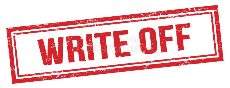 WRITE OFF Text On Red Grungy Vintage Stamp Stock Illustration ...