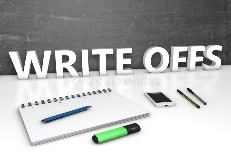 Write offs stock illustration. Illustration of taxation - 205481369