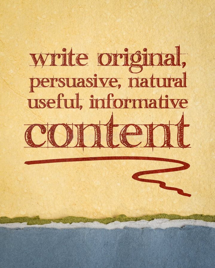 Write Original, Persuasive, Natural, Useful, Informative Content ...
