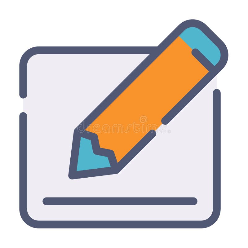 Write Pen Form Field Single Isolated Icon with Flat Dash or Dashed ...