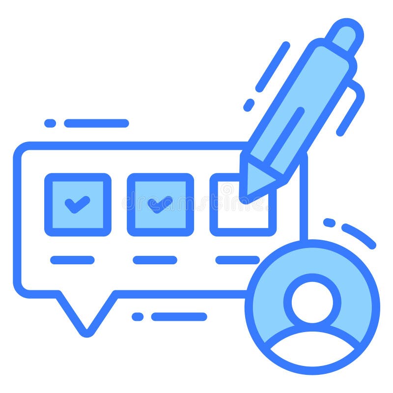 Write Feedback, Survey and Feedback, Modern Vector Illustration Stock ...