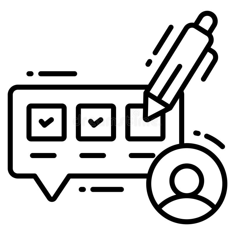 Write Feedback, Survey and Feedback, Modern Vector Illustration Stock ...