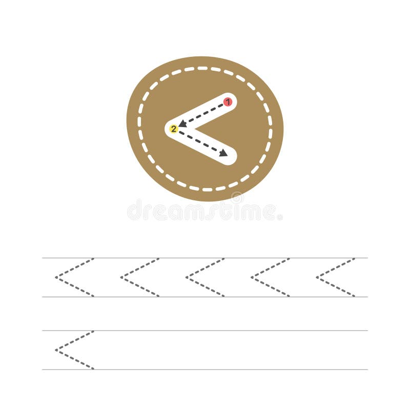 Write a sign less stock vector. Illustration of educational - 159437374