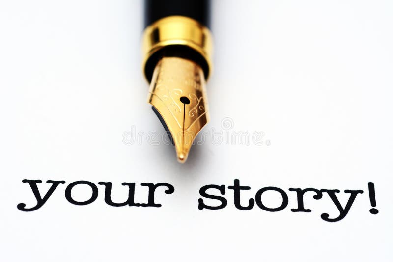 Write story stock photo. Image of vintage, text, notepaper - 169491054