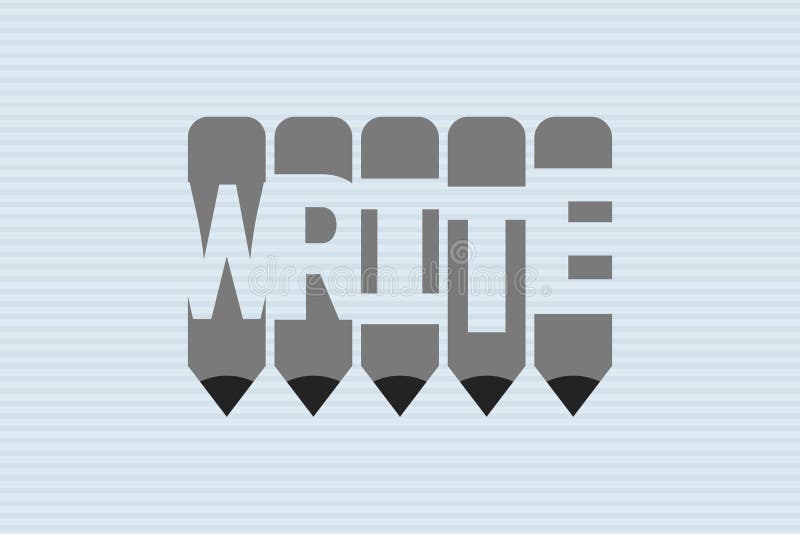 Write Text with Pen Symbol Creative Ideas Design. Write Typography ...