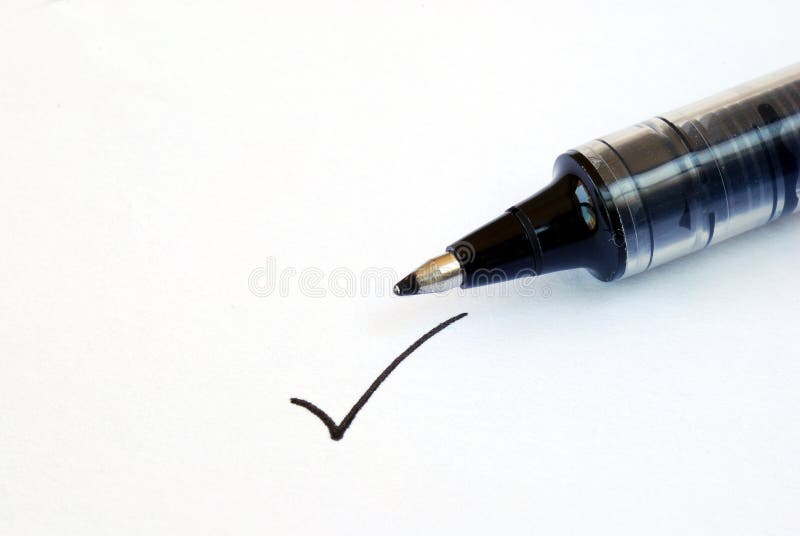Put the Check Mark/tick in the Boxes Stock Photo - Image of lead ...