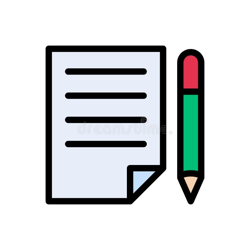 Write Vector Color Line Icon Stock Vector - Illustration of pack ...