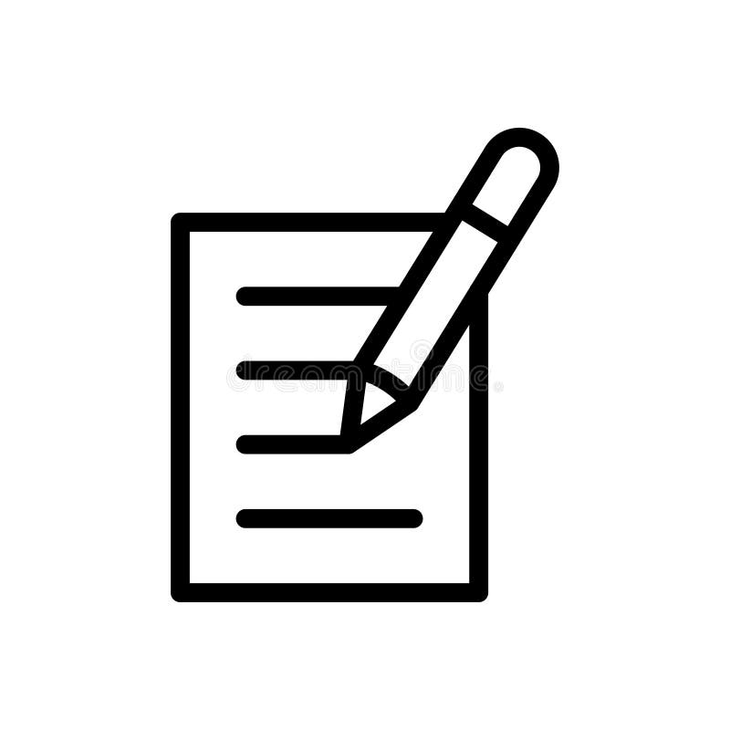 Write stock vector. Illustration of school, element - 216654009