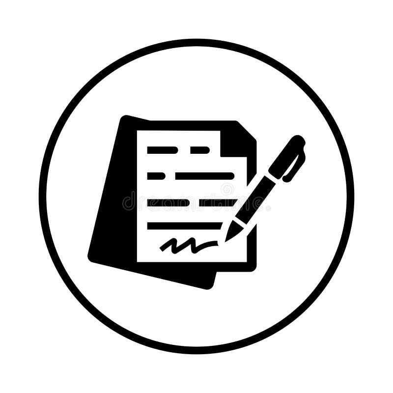 Write, Writing, Article, Blog Icon. Black Vector Sketch Stock Vector ...