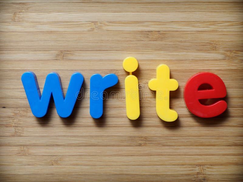 Write or writing stock image. Image of toys, magnets - 48141707