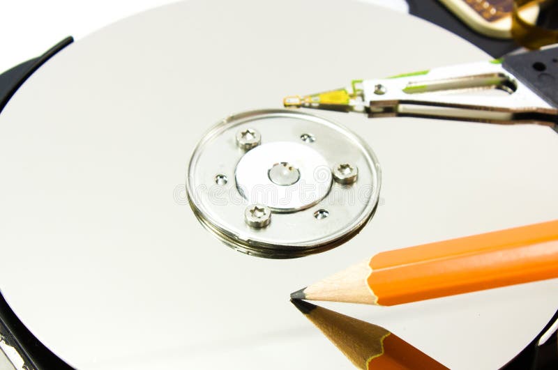 Write Your Data on Hard Drive Stock Photo - Image of capacity, digital ...