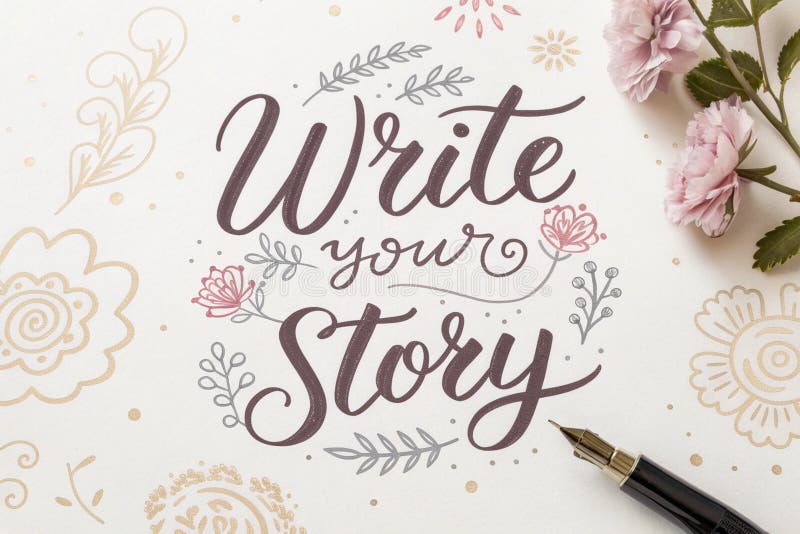 Write Your Own Story Motivation and Inspiration - Generated by Ai Stock ...