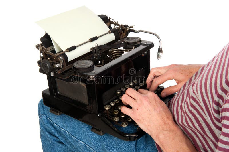 Old Fashioned Bald Writer in Glasses Stock Image - Image of adult ...