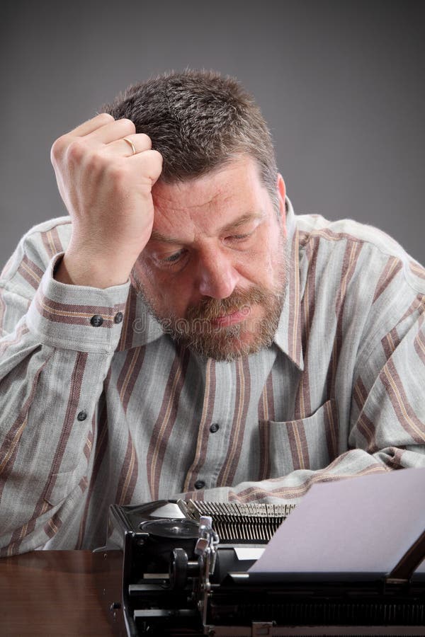Writer at work stock photo. Image of collar, author, lifestyle - 31869272