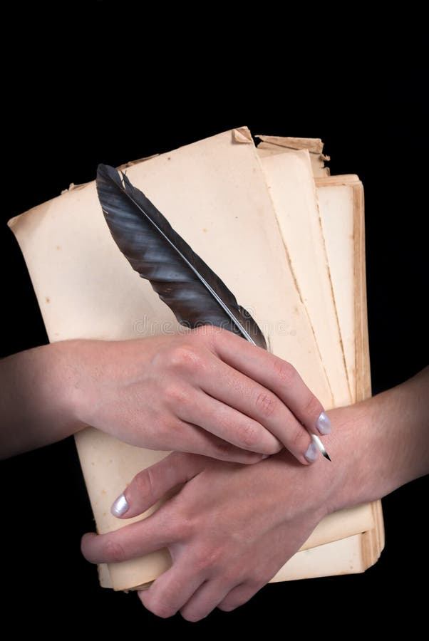 Writer, artist stock photo. Image of book, calligraphy - 25610062